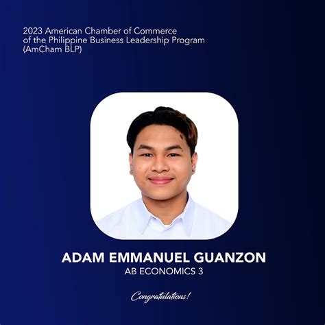 Xavier University Economics Student Adam Guanzon Named As One Of