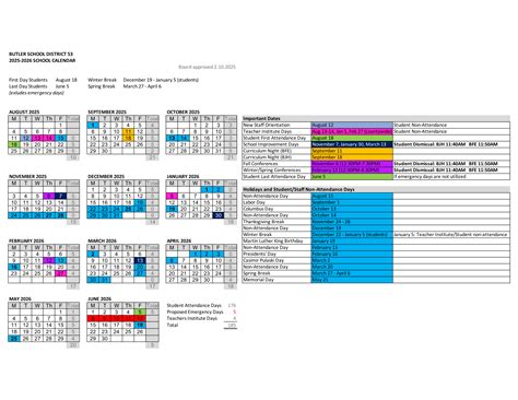 Napa School District Calendar 2026 2027 School Calendar