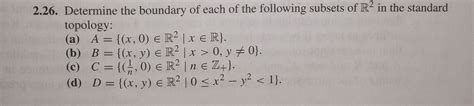Solved 26 Determine The Boundary Of Each Of The Following