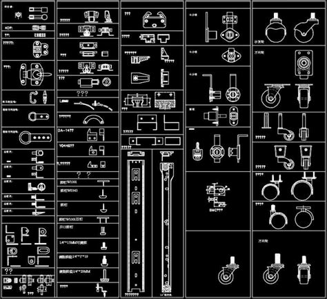【over 1200 Hardware Accessories Cad Blocks】 High Quality Dwg Files