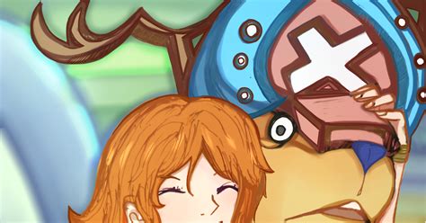 Fanart Nami Hugging Chopper Em Emのイラスト Pixiv