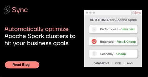 sync computing on linkedin apache spark cluster autotuner — it s