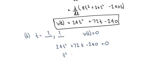 texts let s t 8t³ 84t² 240t be the equation of motion for a