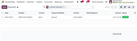 Payments In Odoo 17 Accounting Odoo V17 Enterprise Edition Book