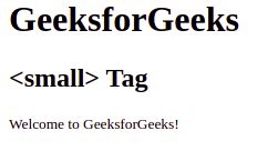 HTML Tag GeeksforGeeks