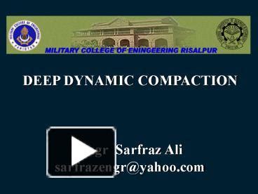 DEEP DYNAMIC COMPACTION Presentation Free To View