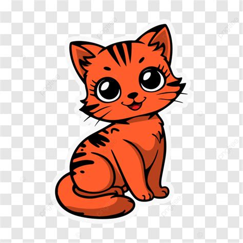 귀여운 고양이 스티커 벡터 디자인 귀엽다 페인트 스티커 벡터 디자인 Png 일러스트 및 벡터 에 대한 무료 다운로드 Pngtree