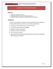 IFT Lab A Doc IFT Shell Script Programming With Unix LAB ACTIVITY A THE FILE