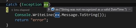C Todatetime Only Works When I Pass In The String Stack Overflow