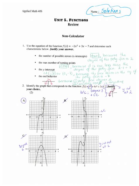 unit 5a review solutions pdf