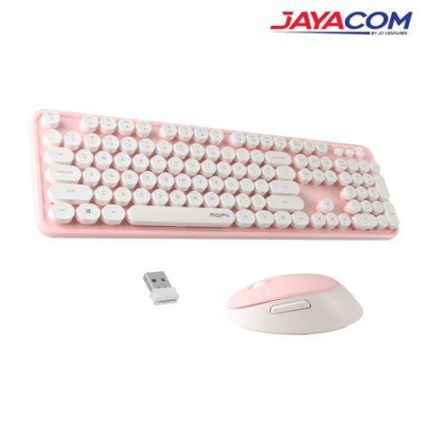 Mofii Sweet Mixed Pink 2 4ghz Wireless Keyboard And Mouse Combo