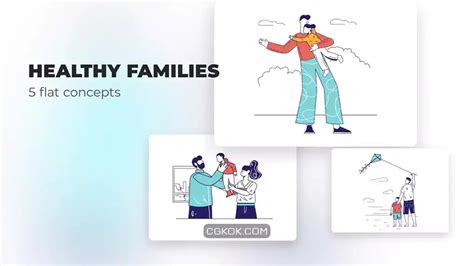 پروژه افترافکت موشن گرافیک خانواده سالم سیجی کوک