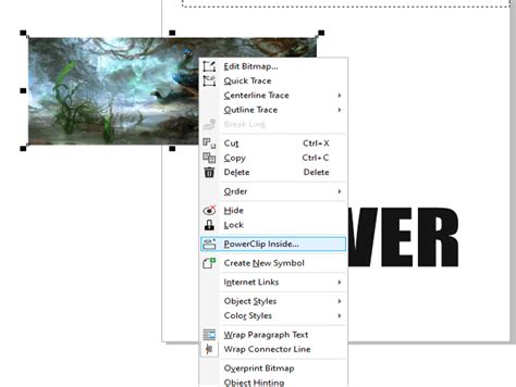 Powerclip Shortcut In Coreldraw X7 Clipart