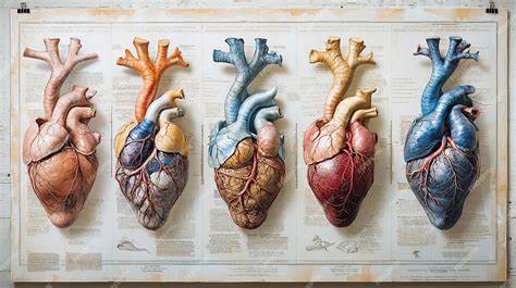 Comparative Anatomy Poster Of Cardiovascular System Of Different Specie