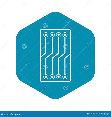 Circuit Board Icon Simple Stock Vector Illustration Of Device 149420731