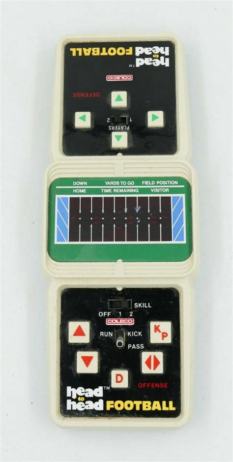 Vtg Coleco Head To Head Football Electronic Hand Held Game Tested
