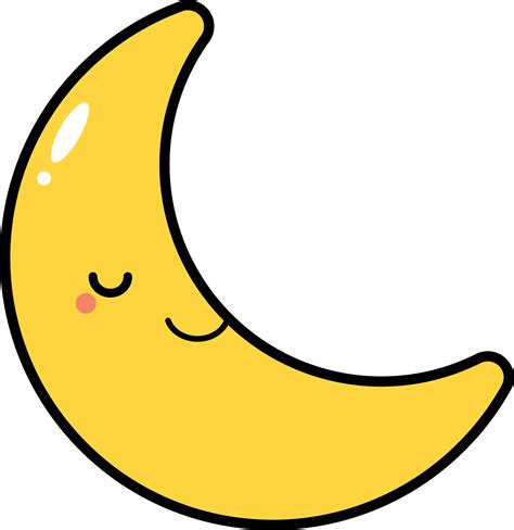 Fofa Lua Desenho Animado Ilustração 36100758 Png