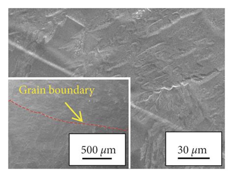 Surface Structure And Ebsd Analysis Results A Surface Structure Of