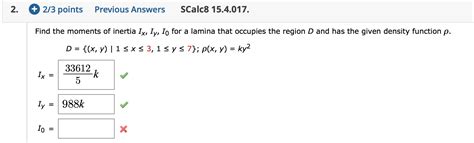 solved 2 2 3 points previous answers scalc8 15 4 017