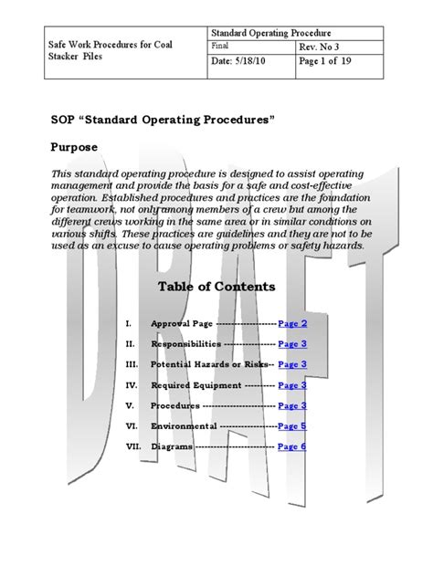 stacker access sop pdf mining safety