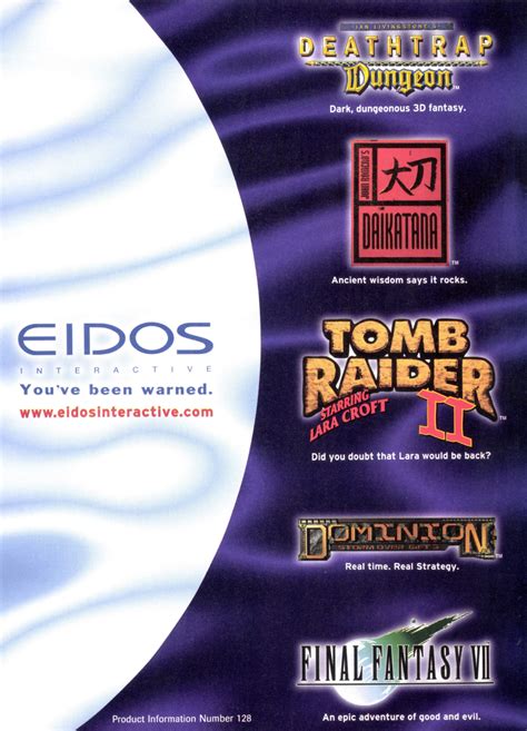 Eidos Games May 1998 E Retromags Community