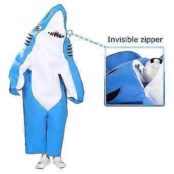 Funny Shark Costume For Adult Animal Mascot Jumpsuit Carnival Party