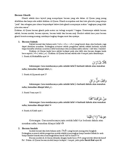 Bacan Gharib Pdf