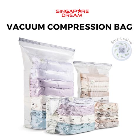 Vacuum Compression Storage Bag Space Saving Bag No Need Pump For