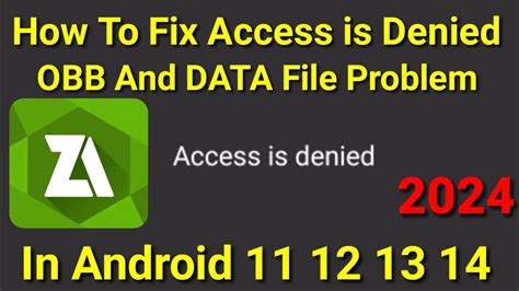 How To Fix Obb And Data File Not Showing In Android 11 12 13 14 2024 Youtube