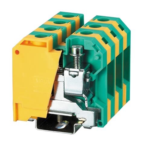 Din Rail Grounding Screw Terminal Block 35mm Pe China Weidmuller And Earthed Terminal