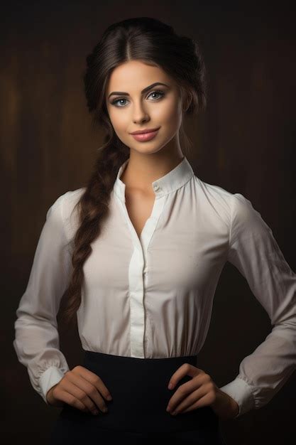 Feliz Joven Maestra Foto Premium