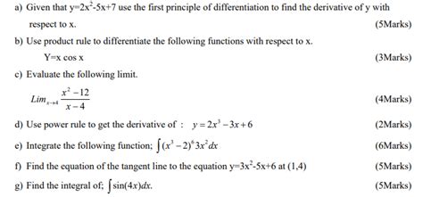mat 103 calculus kca past paper knec notes