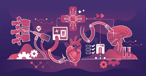 Ai Or Artificial Intelligence With Medical Surgery Tools Dark Outline