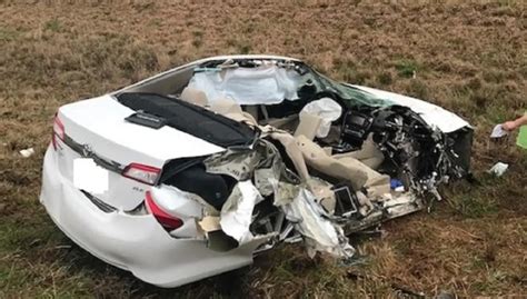 Woman Survives Impossible Crash In Newton County Her Toyota Camry