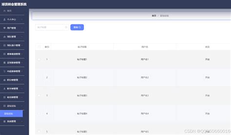 计算机毕业设计springbootvueelementui球员转会管理系统 Csdn博客