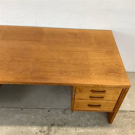 Scandinavian Modern Teak Executive Desk For Sale At 1stdibs