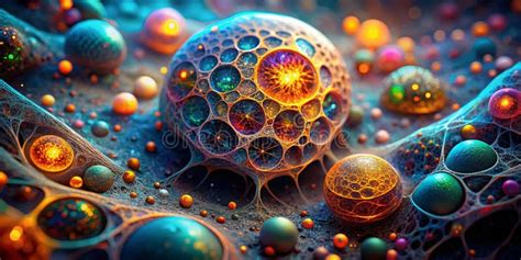 Unveiling The Intricate Microscopic World A Stunning Abstract Design Of Cellular Structures