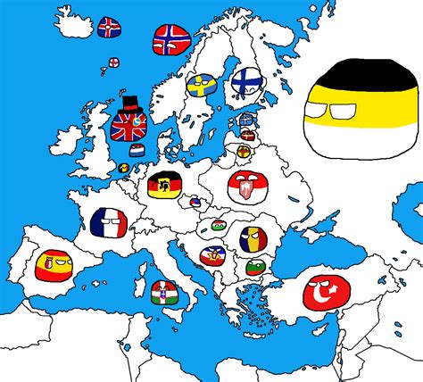 Map Of Europe With Countryballs An Better Europe R Countryballs