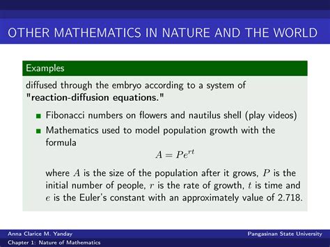 Mathematics In The Modern World Lecture 1 Pdf