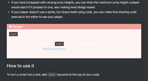 Docs Website Dark Theme Unreadable Text In Danger Modules · Issue 3135 · Godotenginegodot