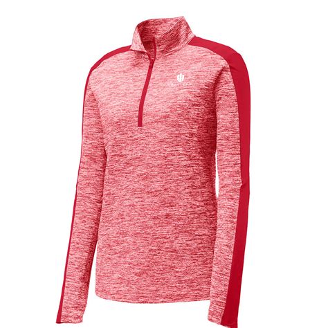 Sport Tek Ladies Posicharge Electric Heather Colorblock 14 Zip Pullov