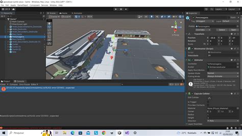 assets scripts controlaarma cs 18 42 error cs1002 expected unity
