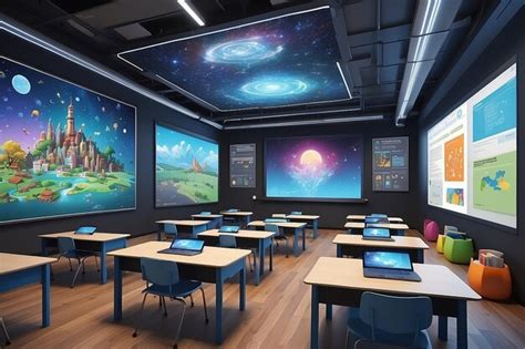 Augmented Reality Transforming Classrooms Premium Ai Generated Image