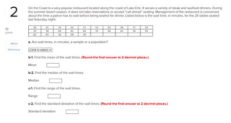 Solved Determine The Mean Median And Standard Deviation Of