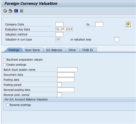 Solved F 05 Foreign Currency Valuation How To Reset See Sap Community