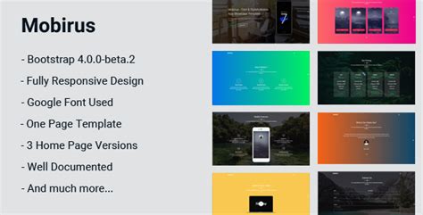 Mobirus Responsive Bootstrap App Landing Template Code Market