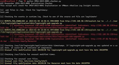 GitHub Acedef VMSA 2023 0001 Checker Py Hunt For VRealize Log Insight VMSA 2023 0001 Exploitation
