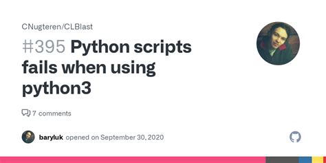 python scripts fails when using python3 · issue 395 · cnugteren