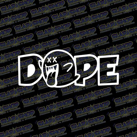 Dope Ghost Vinyl Decal Funny Car Laptop And Window Sticker Etsy