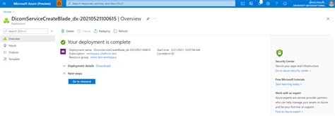 Deploy Dicom Service Using The Azure Portal Azure Health Data Services Microsoft Docs